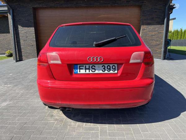 Sarkans Audi A3 2007 Kauņa, ar dzinēja tilpumu 1.90 L un nobraukumu 380 tūkst. km par 1100 €, foto 2 vietnē AUTOMOTO.COM.LV