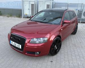 Красный Ауди А3 2007 в Рига, объемом двигателя 1.90 л и пробегом 303 тыс. км за 3850 €, фото  на AUTOMOTO.COM.LV