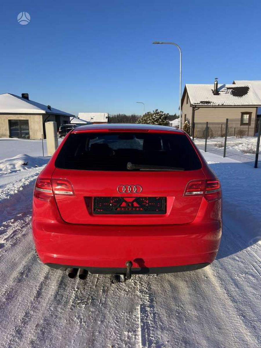 Red Audi A3 2008 in Kaunas, with an engine capacity of 1.39 L and mileage of 290 thousand km for 3350 €, photo 5 on AUTOMOTO.COM.LV