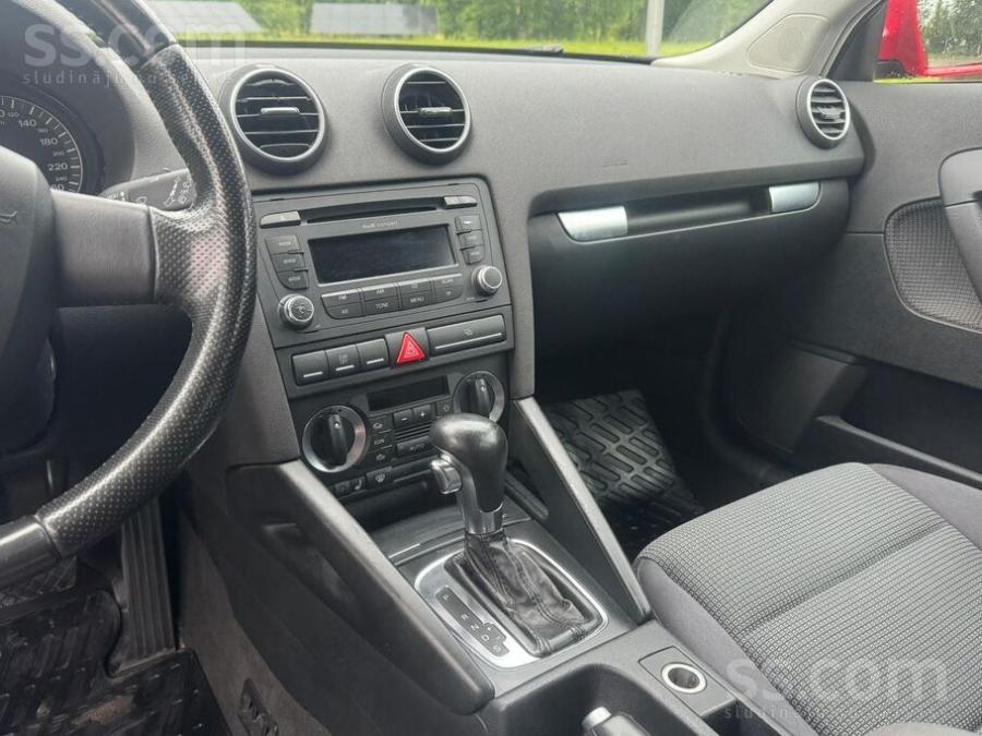 Red Audi A3 2008 in Jelgava, with an engine capacity of 2.00 L and mileage of 0 thousand km for 3500 €, photo 9 on AUTOMOTO.COM.LV