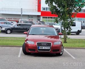 Red Audi A3 2008 in Liepaja, with an engine capacity of 1.90 L and mileage of 269 thousand km for 3300 €, photo  on AUTOMOTO.COM.LV
