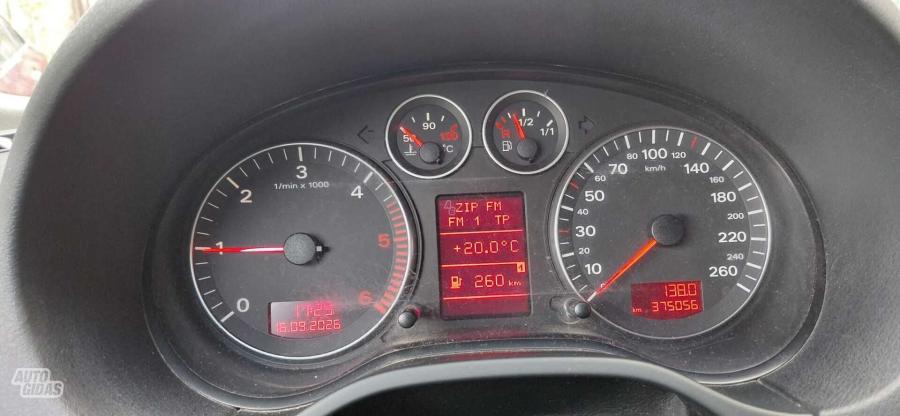 Красный Ауди А3 2008 в Кельме, объемом двигателя 1.90 л и пробегом 375 тыс. км за 3300 €, фото 17 на AUTOMOTO.COM.LV