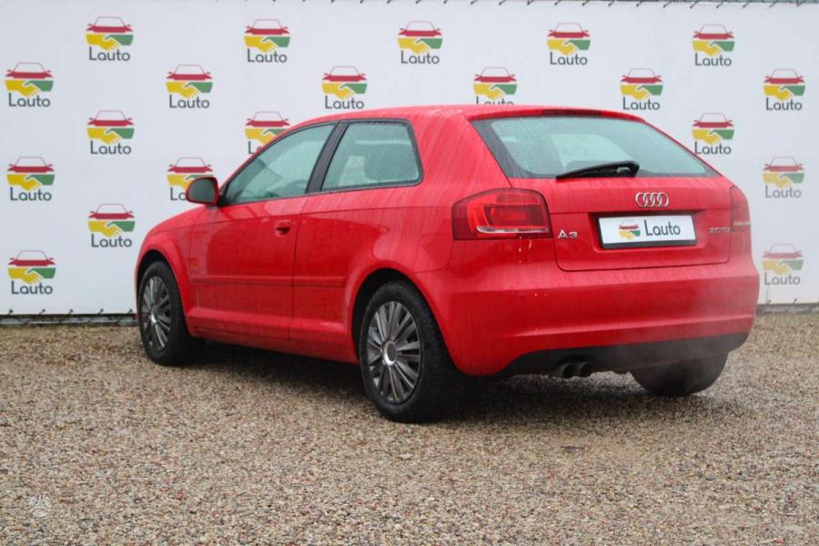 Sarkans Audi A3 2009 Viļņa, ar dzinēja tilpumu 2.00 L un nobraukumu 214 tūkst. km par 6990 €, foto 4 vietnē AUTOMOTO.COM.LV