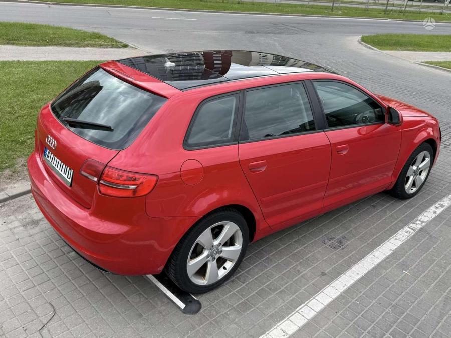 Красный Ауди А3 2009 в Вильнюс, объемом двигателя 1.98 л и пробегом 115 тыс. км за 5950 €, фото 8 на AUTOMOTO.COM.LV