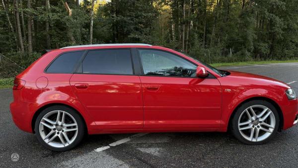 Red Audi A3 2009 in Ukmerge, with an engine capacity of 1.98 L and mileage of 220 thousand km for 5250 €, photo 4 on AUTOMOTO.COM.LV