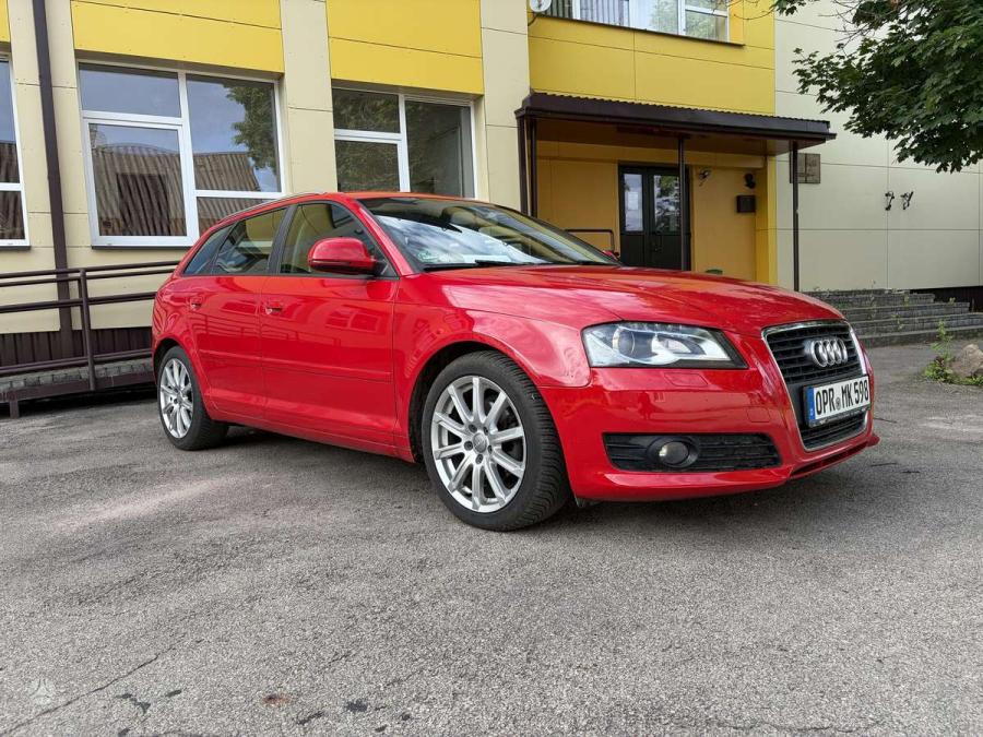 Red Audi A3 2010 in Vilnius, with an engine capacity of 1.39 L and mileage of 312 thousand km for 3850 €, photo 1 on AUTOMOTO.COM.LV