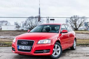 Red Audi A3 2011 in Riga, with an engine capacity of 1.60 L and mileage of 225 thousand km for 1400 €, photo 1 on AUTOMOTO.COM.LV