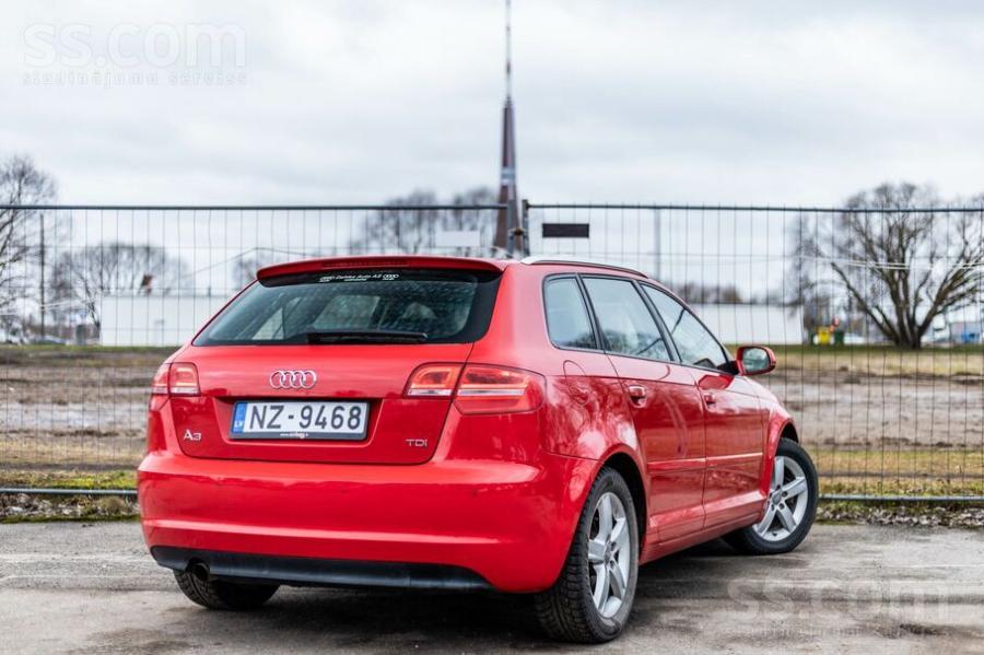 Red Audi A3 2011 in Riga, with an engine capacity of 1.60 L and mileage of 225 thousand km for 1400 €, photo 6 on AUTOMOTO.COM.LV