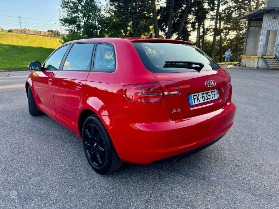 Red Audi A3 2011 in Vilnius, with an engine capacity of 1.60 L and mileage of 188 thousand km for 4700 €, photo 4 on AUTOMOTO.COM.LV