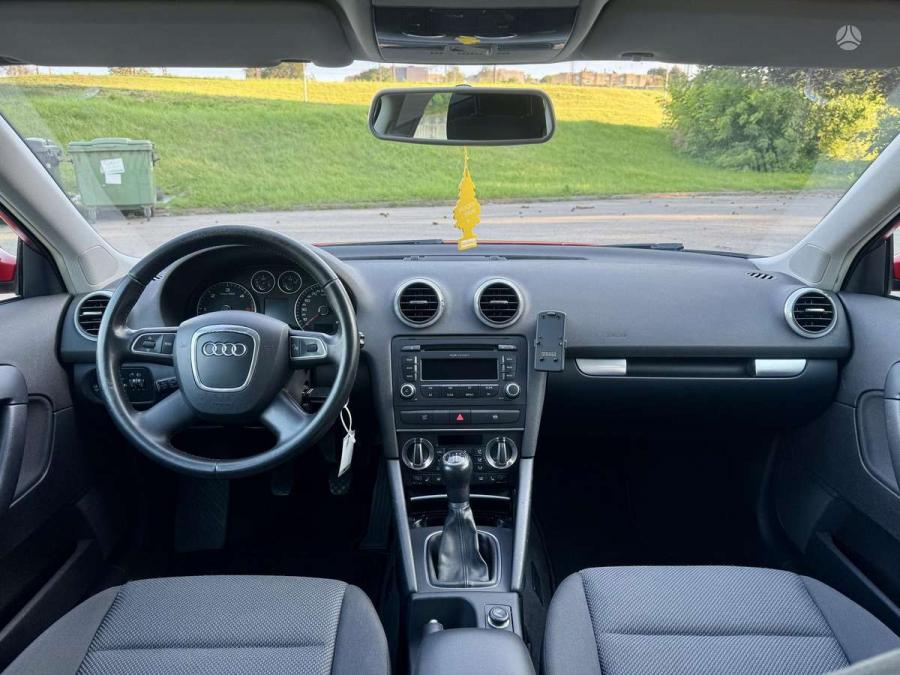Red Audi A3 2011 in Vilnius, with an engine capacity of 1.60 L and mileage of 188 thousand km for 4700 €, photo 9 on AUTOMOTO.COM.LV