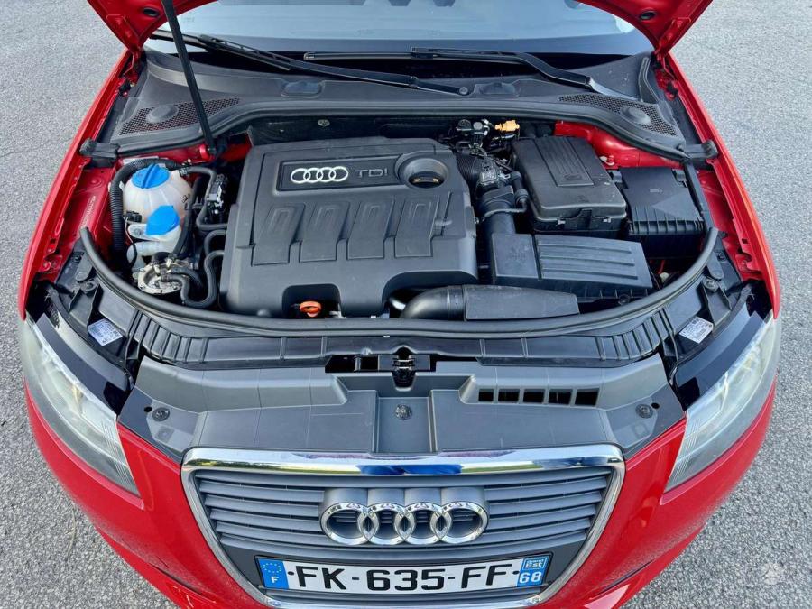 Red Audi A3 2011 in Vilnius, with an engine capacity of 1.60 L and mileage of 188 thousand km for 4700 €, photo 17 on AUTOMOTO.COM.LV