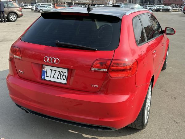 Red Audi A3 2013 in Kaunas, with an engine capacity of 2.00 L and mileage of 153 thousand km for 8250 €, photo 10 on AUTOMOTO.COM.LV