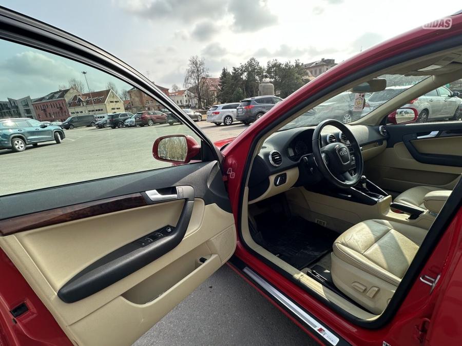 Red Audi A3 2013 in Kaunas, with an engine capacity of 2.00 L and mileage of 153 thousand km for 8250 €, photo 16 on AUTOMOTO.COM.LV