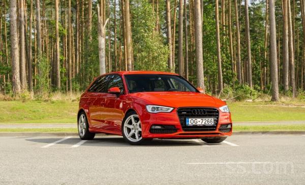 Red Audi A3 2013 in Riga, with an engine capacity of 2.00 L and mileage of 231 thousand km for 8990 €, photo 2 on AUTOMOTO.COM.LV
