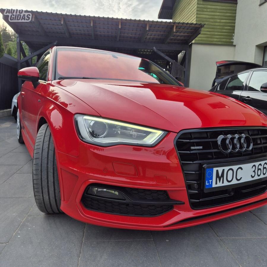 Red Audi A3 2013 in Kaunas, with an engine capacity of 1.80 L and mileage of 221 thousand km for 10800 €, photo 3 on AUTOMOTO.COM.LV