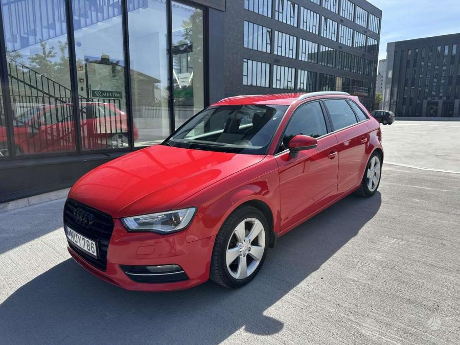 Red Audi A3 2013 in Kaunas, with an engine capacity of 1.97 L and mileage of 258 thousand km for 7800 €, photo 1 on AUTOMOTO.COM.LV