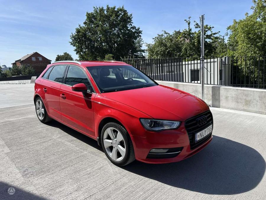 Red Audi A3 2013 in Kaunas, with an engine capacity of 1.97 L and mileage of 258 thousand km for 7800 €, photo 4 on AUTOMOTO.COM.LV