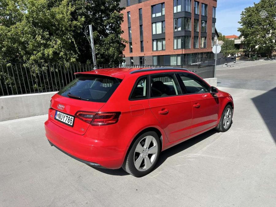 Red Audi A3 2013 in Kaunas, with an engine capacity of 1.97 L and mileage of 258 thousand km for 7800 €, photo 5 on AUTOMOTO.COM.LV