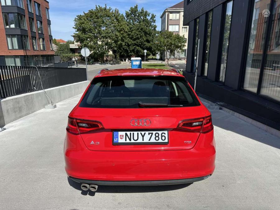 Red Audi A3 2013 in Kaunas, with an engine capacity of 1.97 L and mileage of 258 thousand km for 7800 €, photo 6 on AUTOMOTO.COM.LV