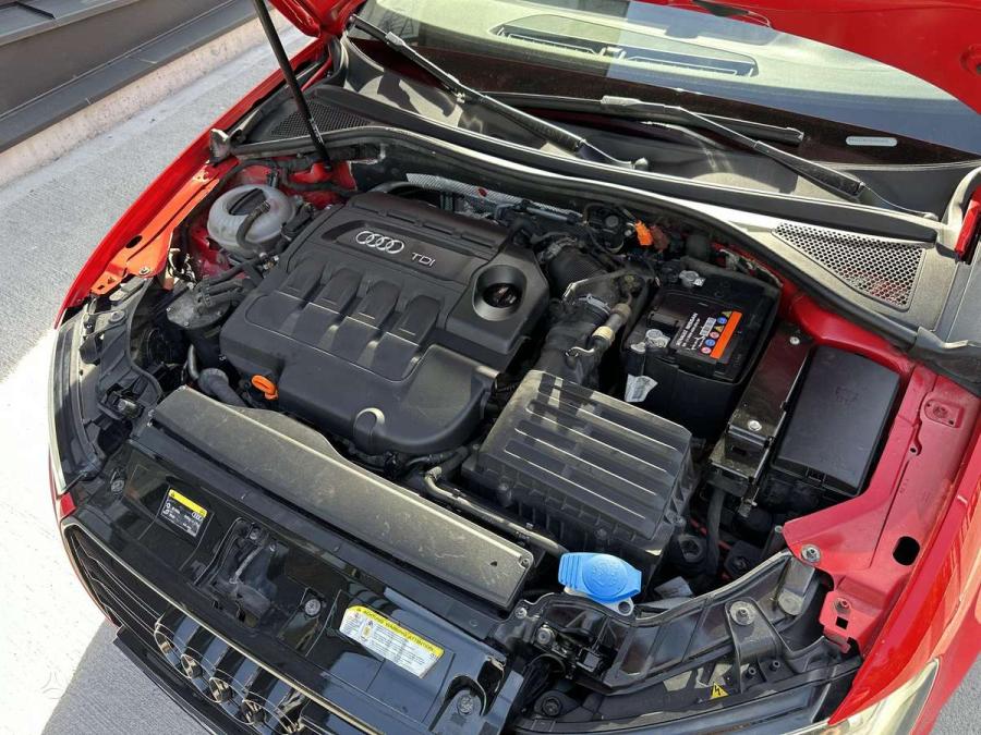 Red Audi A3 2013 in Kaunas, with an engine capacity of 1.97 L and mileage of 258 thousand km for 7800 €, photo 32 on AUTOMOTO.COM.LV