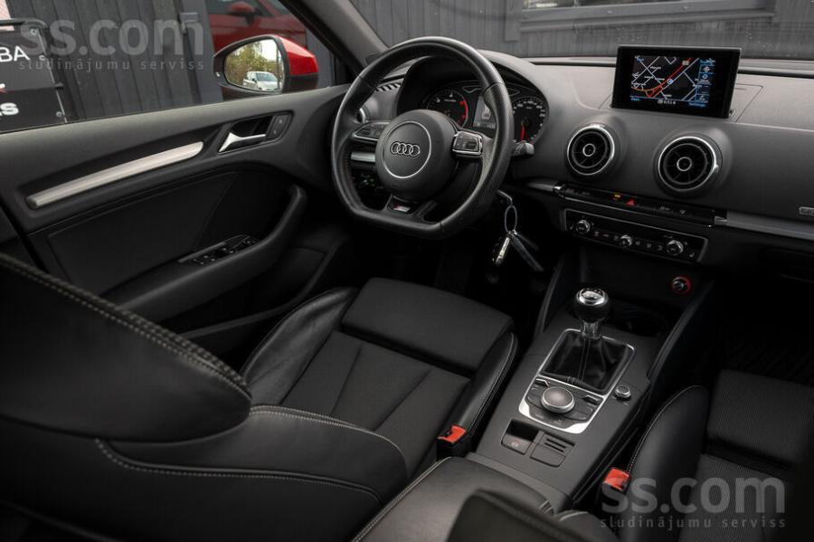 Sarkans Audi A3 2014 Jelgava, ar dzinēja tilpumu 2.00 L un nobraukumu 285 tūkst. km par 10900 €, foto 13 vietnē AUTOMOTO.COM.LV