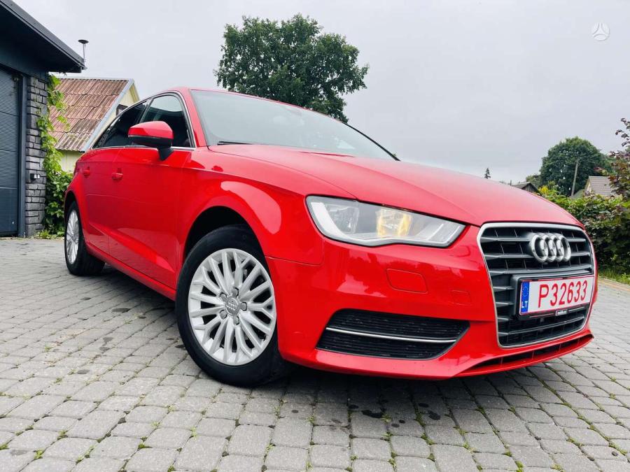 Red Audi A3 2014 in Trakai, with an engine capacity of 1.97 L and mileage of 214 thousand km for 7850 €, photo 5 on AUTOMOTO.COM.LV