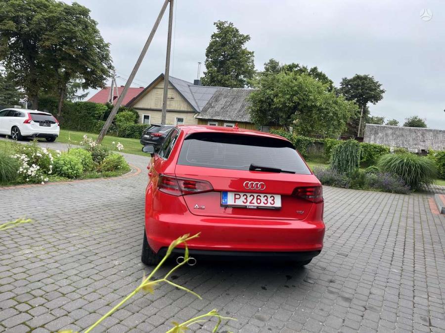 Red Audi A3 2014 in Trakai, with an engine capacity of 1.97 L and mileage of 214 thousand km for 7850 €, photo 15 on AUTOMOTO.COM.LV