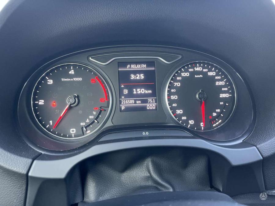 Red Audi A3 2014 in Trakai, with an engine capacity of 1.97 L and mileage of 214 thousand km for 7850 €, photo 29 on AUTOMOTO.COM.LV