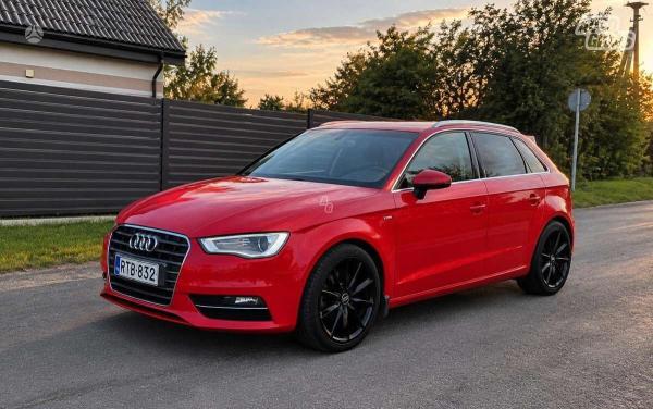 Red Audi A3 2014 in Vilnius, with an engine capacity of 1.40 L and mileage of 239 thousand km for 7999 €, photo 3 on AUTOMOTO.COM.LV