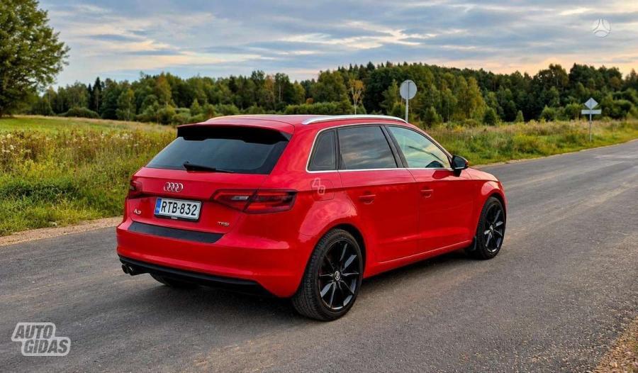 Red Audi A3 2014 in Vilnius, with an engine capacity of 1.40 L and mileage of 239 thousand km for 7999 €, photo 4 on AUTOMOTO.COM.LV