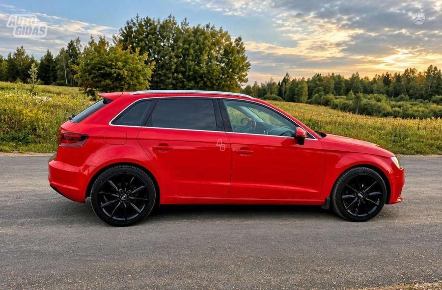 Red Audi A3 2014 in Vilnius, with an engine capacity of 1.40 L and mileage of 239 thousand km for 7999 €, photo 7 on AUTOMOTO.COM.LV