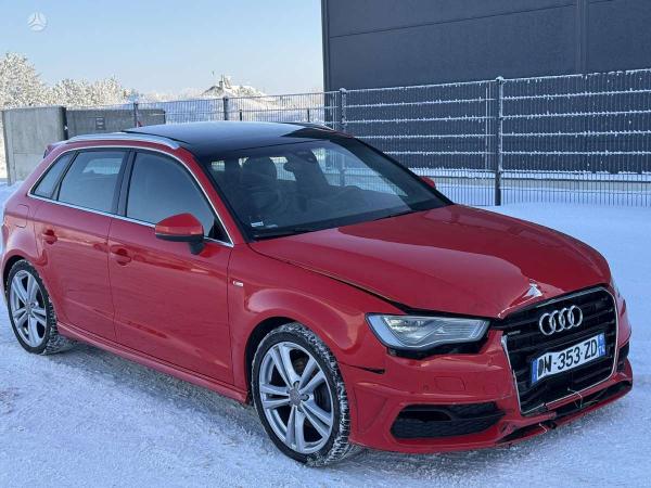 Red Audi A3 2015 in Kaunas, with an engine capacity of 1.97 L and mileage of 280 thousand km for 7200 €, photo 4 on AUTOMOTO.COM.LV