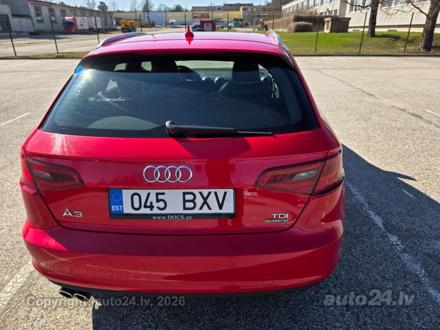 Sarkans Audi A3 2015 Tallina, ar dzinēja tilpumu 2.00 L un nobraukumu 199 tūkst. km par 15900 €, foto 6 vietnē AUTOMOTO.COM.LV
