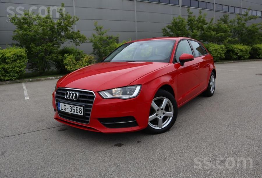 Red Audi A3 2015 in Riga, with an engine capacity of 2.00 L and mileage of 334 thousand km for 6490 €, photo 3 on AUTOMOTO.COM.LV