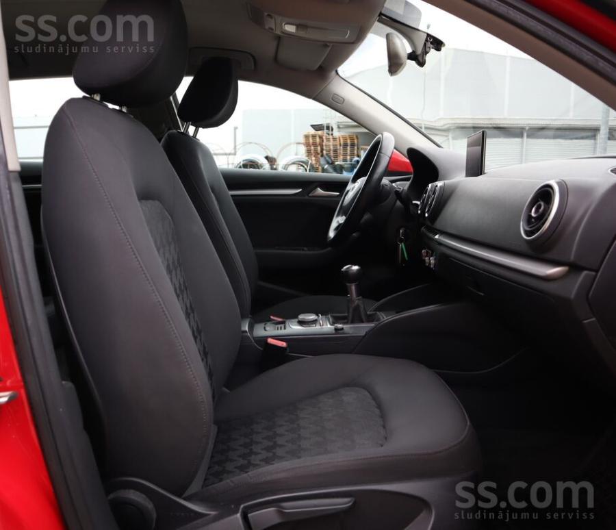 Red Audi A3 2015 in Riga, with an engine capacity of 2.00 L and mileage of 334 thousand km for 6490 €, photo 14 on AUTOMOTO.COM.LV