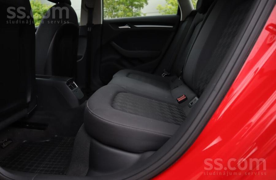 Red Audi A3 2015 in Riga, with an engine capacity of 2.00 L and mileage of 334 thousand km for 6490 €, photo 15 on AUTOMOTO.COM.LV