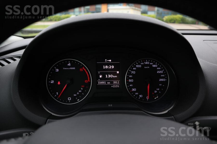 Red Audi A3 2015 in Riga, with an engine capacity of 2.00 L and mileage of 334 thousand km for 6490 €, photo 24 on AUTOMOTO.COM.LV