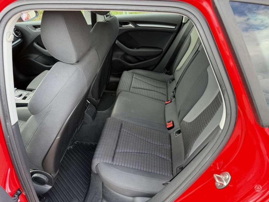Red Audi A3 2015 in Marijampole, with an engine capacity of 1.40 L and mileage of 103 thousand km for 9950 €, photo 11 on AUTOMOTO.COM.LV
