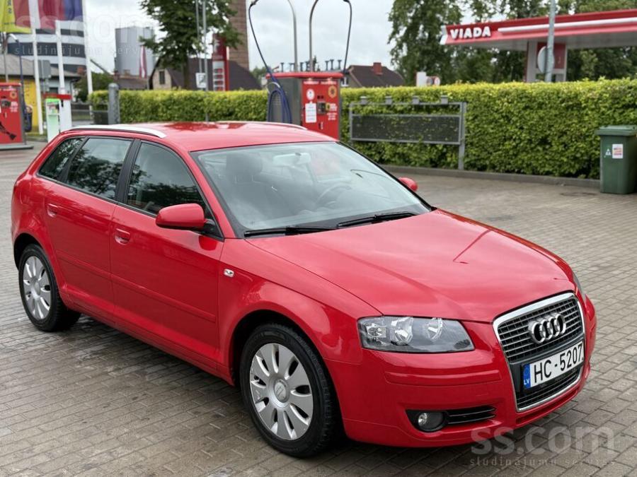 Red Audi A3 2008 in Jelgava, with an engine capacity of 2.00 L and mileage of 290 thousand km for 3250 €, photo 5 on AUTOMOTO.COM.LV