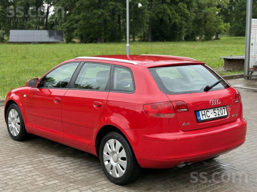 Red Audi A3 2008 in Jelgava, with an engine capacity of 2.00 L and mileage of 290 thousand km for 3250 €, photo 6 on AUTOMOTO.COM.LV