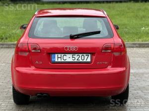 Red Audi A3 2008 in Jelgava, with an engine capacity of 2.00 L and mileage of 290 thousand km for 3250 €, photo 7 on AUTOMOTO.COM.LV