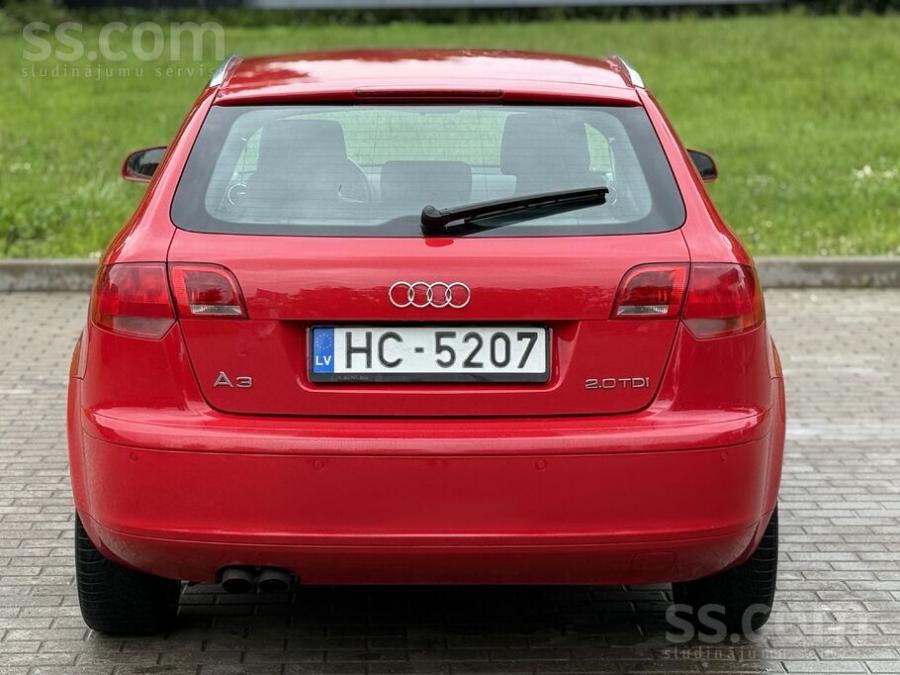 Red Audi A3 2008 in Jelgava, with an engine capacity of 2.00 L and mileage of 290 thousand km for 3250 €, photo 7 on AUTOMOTO.COM.LV