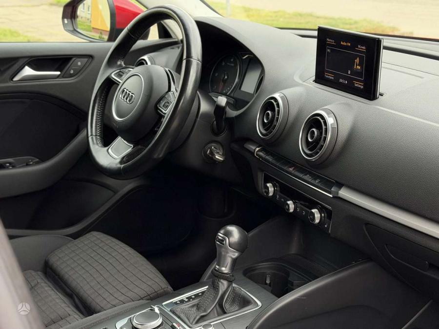 Red Audi A3 2014 in Kaisiadorys, with an engine capacity of 1.97 L and mileage of 191 thousand km for 10800 €, photo 19 on AUTOMOTO.COM.LV