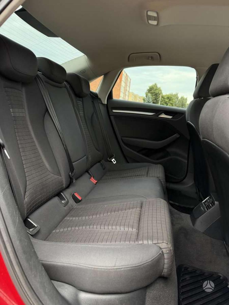 Red Audi A3 2014 in Kaisiadorys, with an engine capacity of 1.97 L and mileage of 191 thousand km for 10800 €, photo 25 on AUTOMOTO.COM.LV