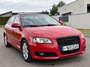 Sarkans Audi A3 2009 Viļņa, ar dzinēja tilpumu 1.60 L un nobraukumu 299 tūkst. km par 3500 €, foto  vietnē AUTOMOTO.COM.LV