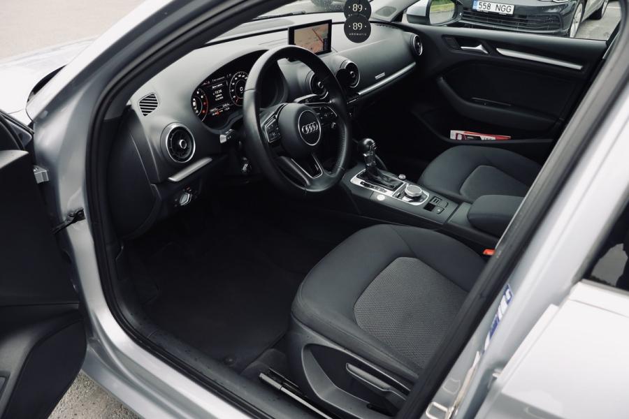 Audi A3 2017 in Tallinn, with an engine capacity of 1.40 L and mileage of 150 thousand km for 15900 €, photo 29 on AUTOMOTO.COM.LV