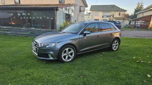 Grey Audi a3-sportback 2018 in Vilnius, with an engine capacity of 1.97 L and mileage of 155 thousand km for 11750 €, photo 8 on AUTOMOTO.COM.LV
