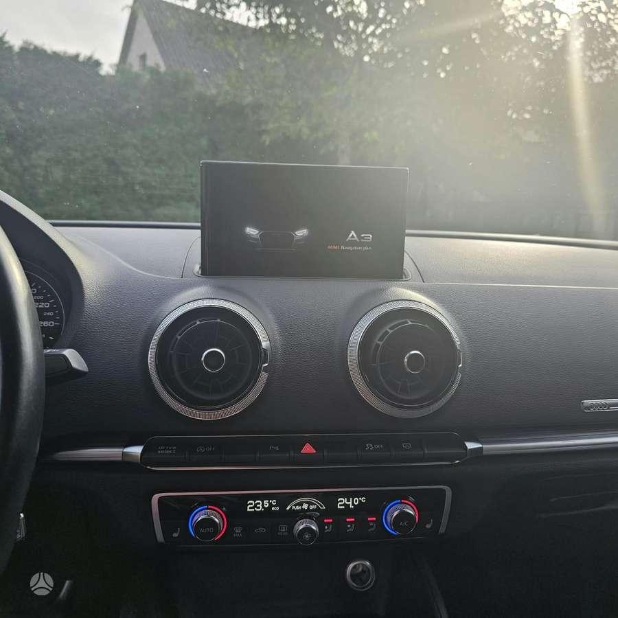 Grey Audi a3-sportback 2018 in Vilnius, with an engine capacity of 1.97 L and mileage of 155 thousand km for 11750 €, photo 10 on AUTOMOTO.COM.LV