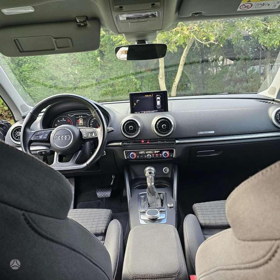 Grey Audi a3-sportback 2018 in Vilnius, with an engine capacity of 1.97 L and mileage of 155 thousand km for 11750 €, photo 15 on AUTOMOTO.COM.LV