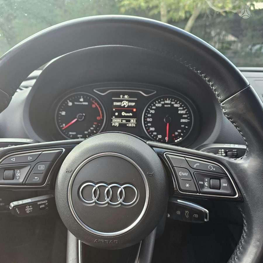 Grey Audi a3-sportback 2018 in Vilnius, with an engine capacity of 1.97 L and mileage of 155 thousand km for 11750 €, photo 16 on AUTOMOTO.COM.LV